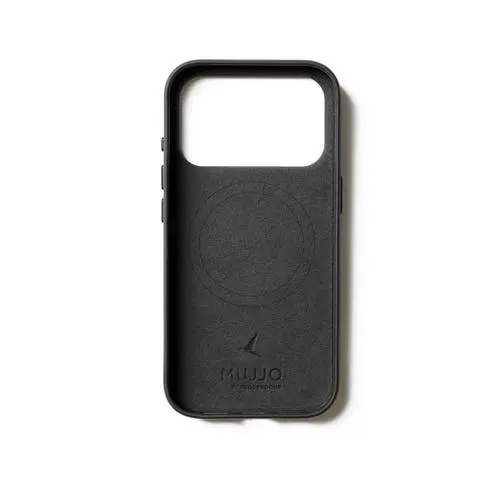 MUJJO Full Leather Wallet Case For Iphone 17 Pro - Black