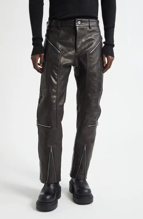 Rick Owens Concordians Headon Leather Jeans