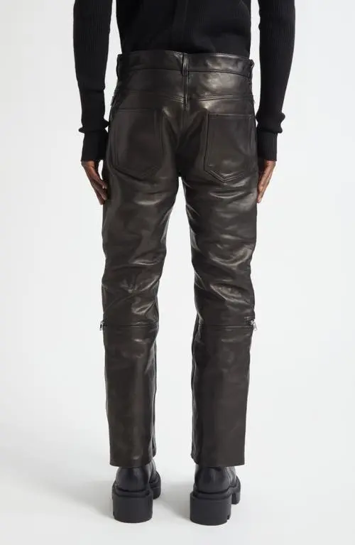 Rick Owens Concordians Headon Leather Jeans