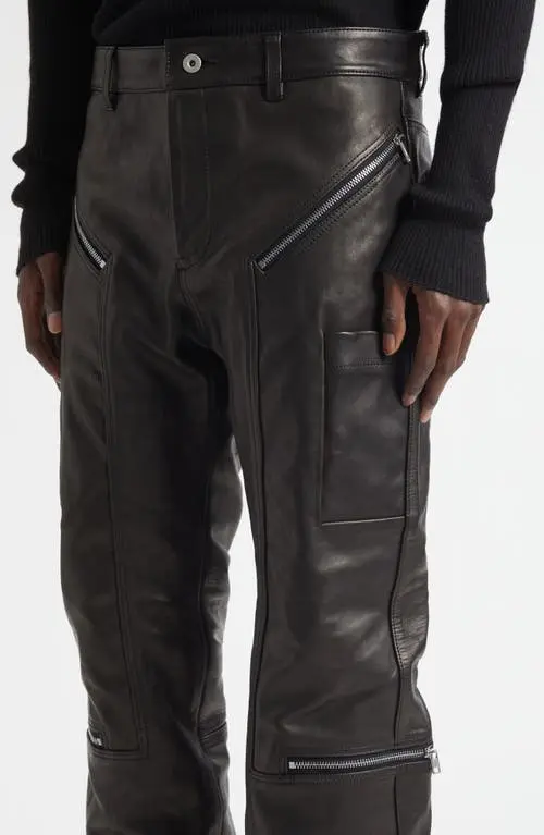 Rick Owens Concordians Headon Leather Jeans