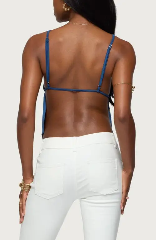 EDIKTED Embroidered Open Back Camisole