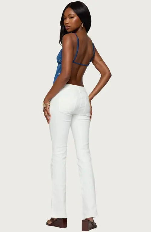 EDIKTED Embroidered Open Back Camisole