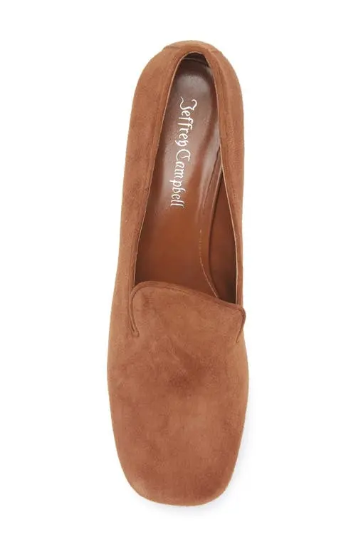 Jeffrey Campbell Tidy Loafer Pump - Tan Suede