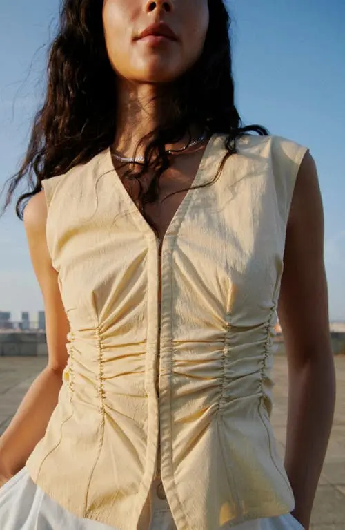 Mango Sleeveless Corset Top