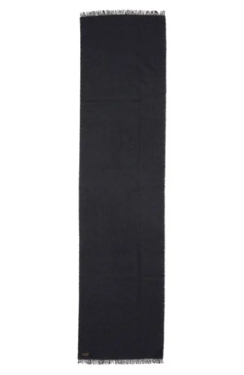 Canali Textured Cashmere Scarf - Navy