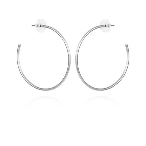 Vince Camuto Hoop Earrings - Silver Tone