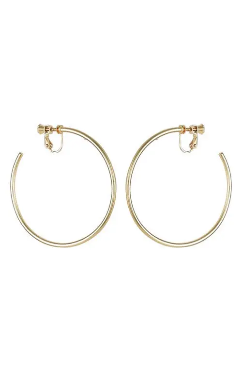 Vince Camuto Medium Clip-on Hoop Earrings - Gold