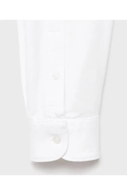 Mango Regular Fit Oxford Button-down Shirt - White