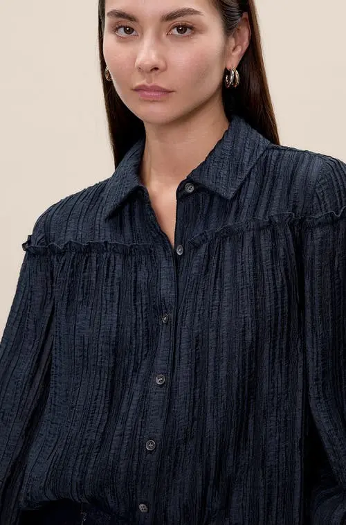 Rebecca Taylor Olivia Ruffle Detail Blouse