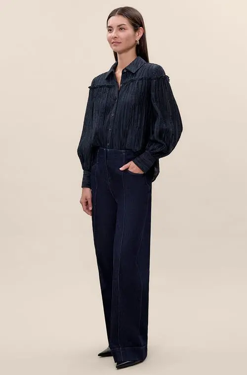 Rebecca Taylor Olivia Ruffle Detail Blouse