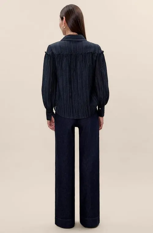 Rebecca Taylor Olivia Ruffle Detail Blouse