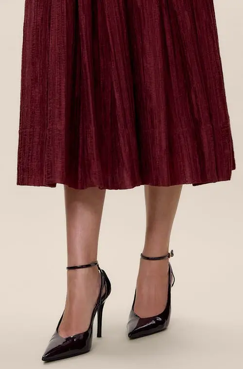 Rebecca Taylor Olivia Mid-calf Length Dress - Sangria