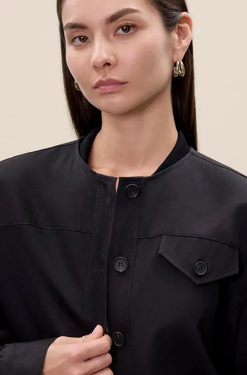 Rebecca Taylor Aria Twill Jacket - Black
