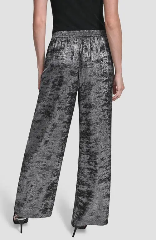 Dkny Wide-leg Liquid Velvet Pants