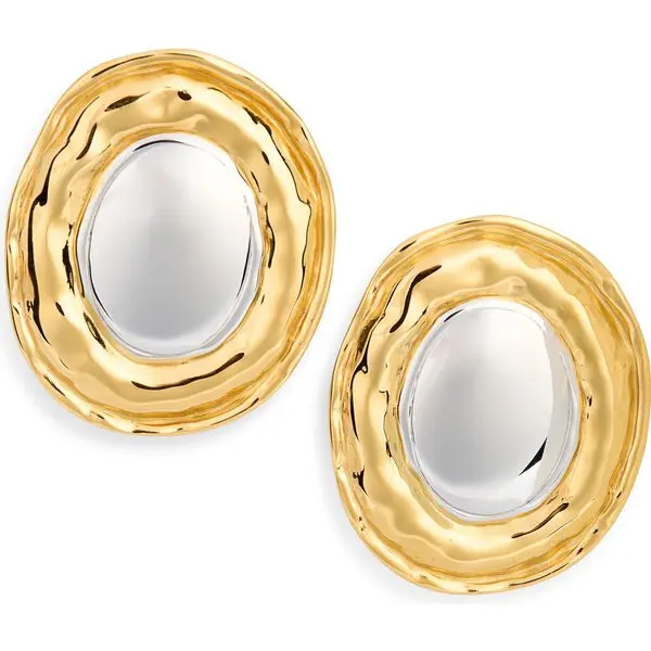 LUV AJ The Formenta Stud Earrings - Silver