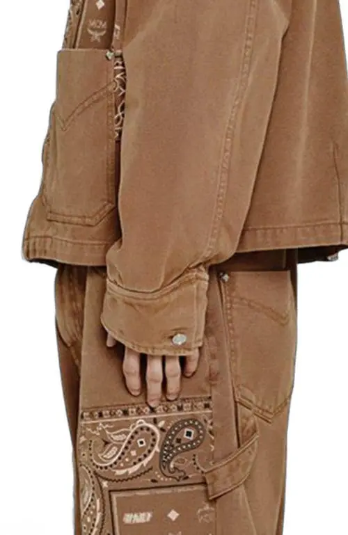 Mcm X Kasina Bandana Monogram Denim Jacquard Pants