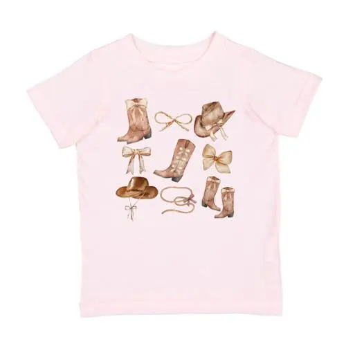 SWEET WINK Cowgirl Cutie Short Sleeve T-shirt - Ballet Pink