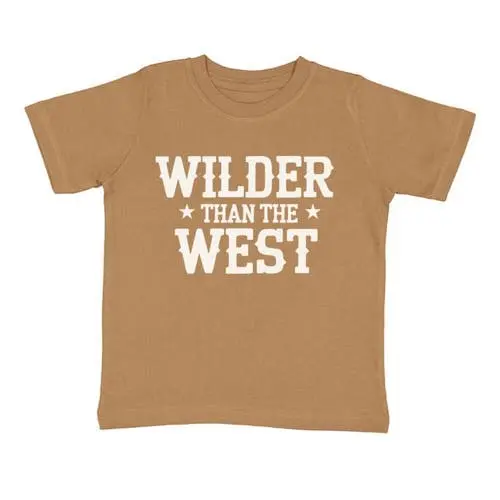 SWEET WINK Wilder Than The West Short Sleeve T-shirt - Mocha