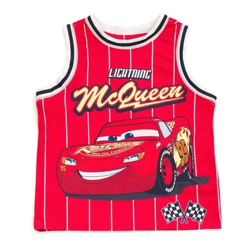 Disney Athletic Tank Top & Shorts Set - Cars Lightning Mcqueen Red