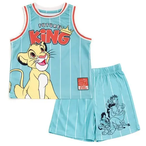 Disney Athletic Tank Top & Shorts Set - Lion King Green