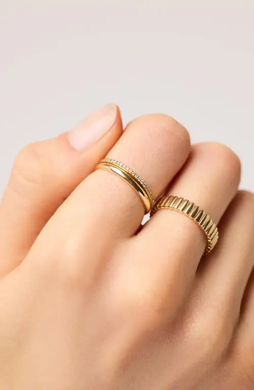 ANA LUISA Slim Band Ring - Gold
