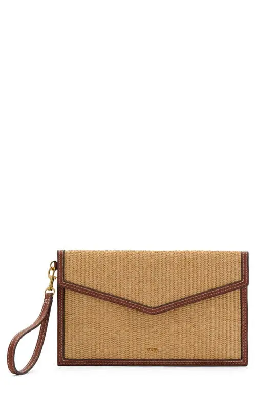 Mango Raffia Woven Clutch