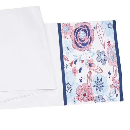 C&F HOME Patriotic Floral 100% Cotton Table Runner 14" X 72