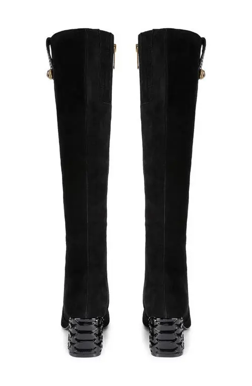 Kurt Geiger Metallic Block Heel Knee-high Boots