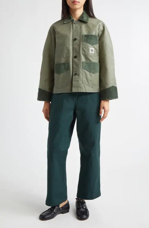 BODE Knolly Brook Cotton Twill Trousers - Dark Green