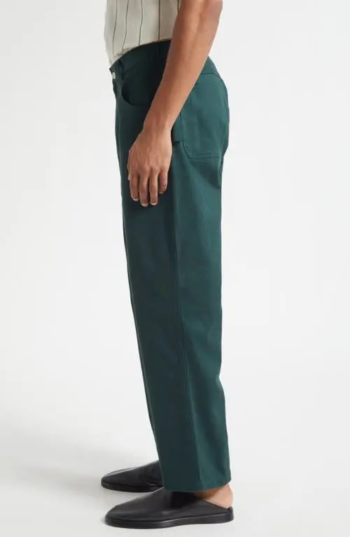 BODE Knolly Brook Cotton Twill Trousers - Dark Green