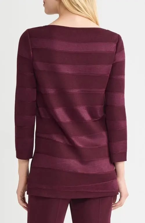 Misook Tonal Stripe Tunic