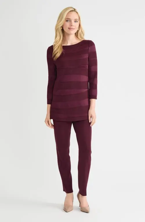 Misook Tonal Stripe Tunic