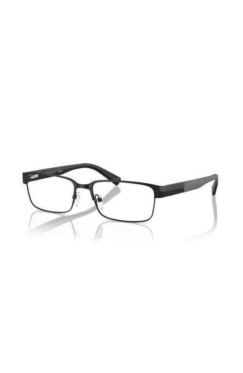 Armani Exchange 54mm Rectangle Eyeglasses - Black