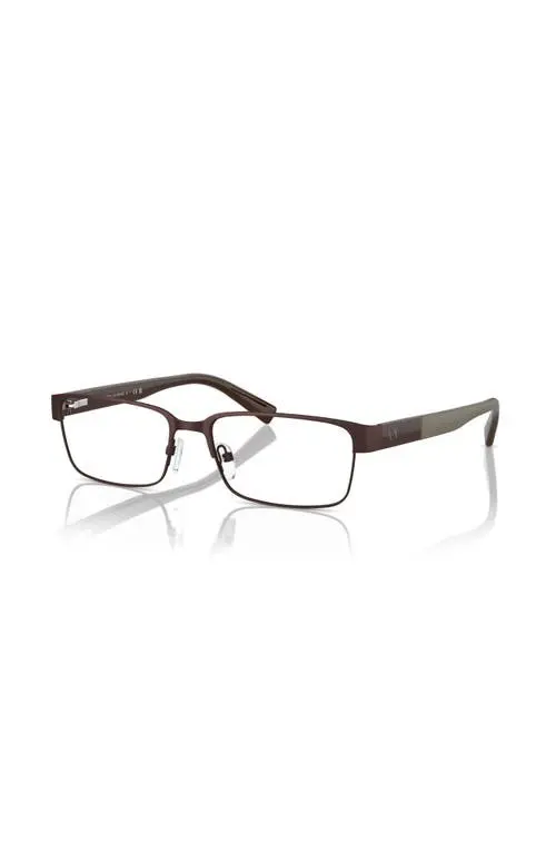 Armani Exchange 54mm Rectangle Eyeglasses - Brown