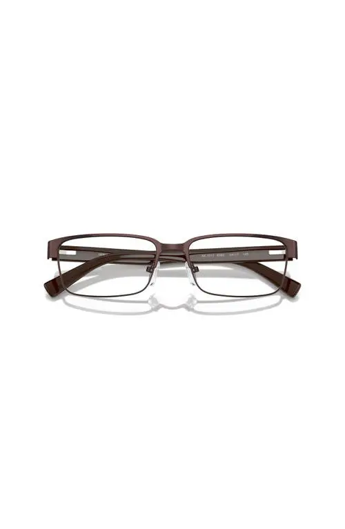 Armani Exchange 54mm Rectangle Eyeglasses - Brown