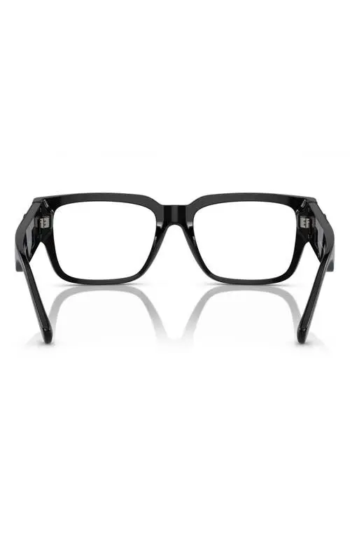 Versace 53mm Square Optical Glasses - Black