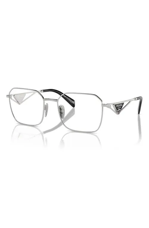 Prada Square Optical Glasses - Silver