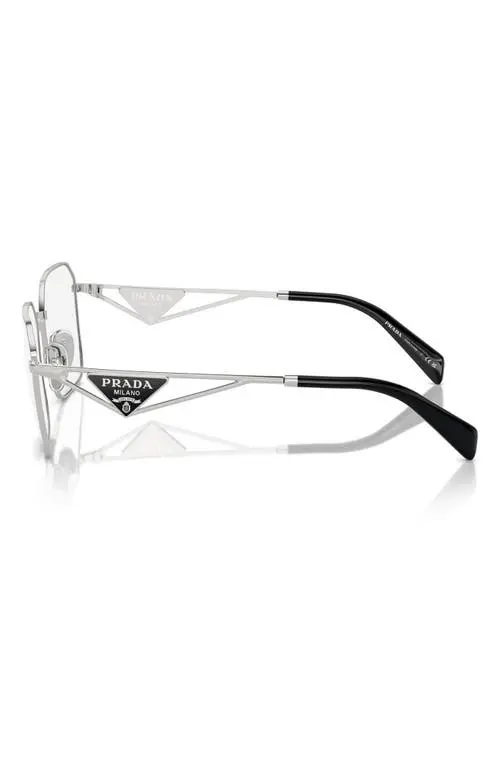 Prada Square Optical Glasses - Silver