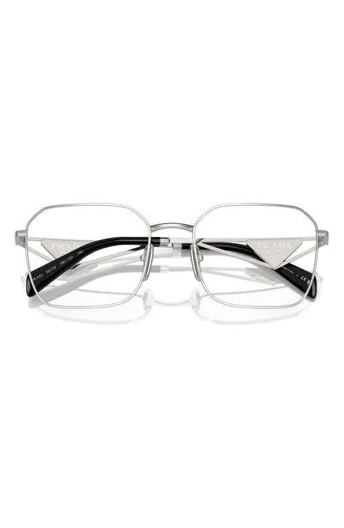 Prada Square Optical Glasses - Silver