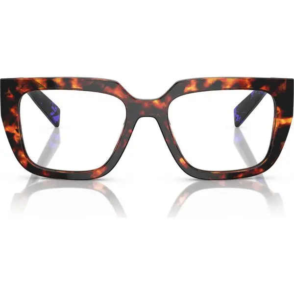 Prada Square Optical Eyeglasses - Red