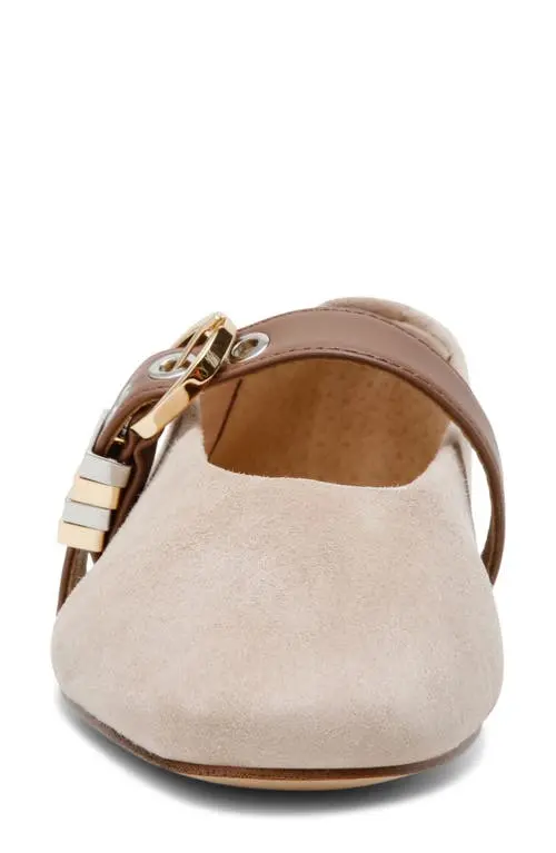 Steve Madden Lucia Mary Jane Flat - Taupe Suede
