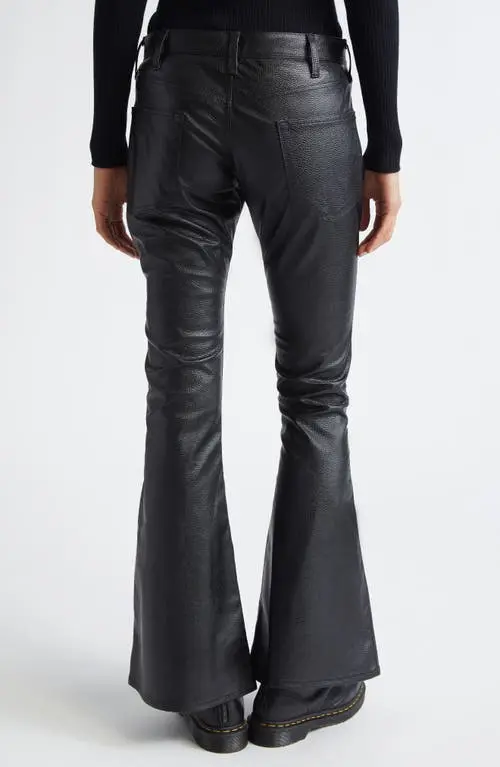 Junya Watanabe Faux Leather Flare Pants