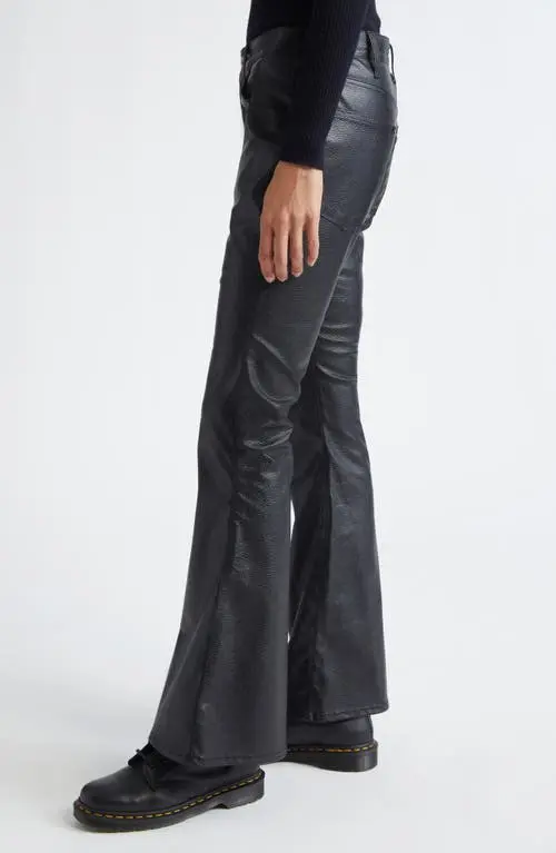Junya Watanabe Faux Leather Flare Pants