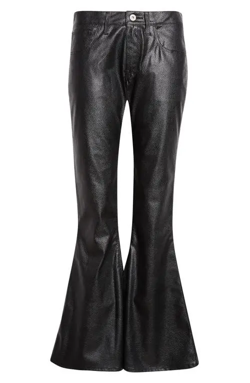 Junya Watanabe Faux Leather Flare Pants