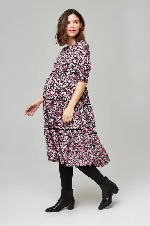 NOM MATERNITY Aurora Maternity & Nursing Dress