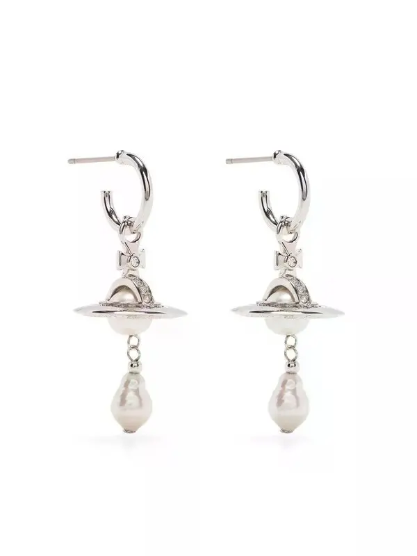 VIVIENNE WESTWOOD Orb-detail Post Earrings - Silver