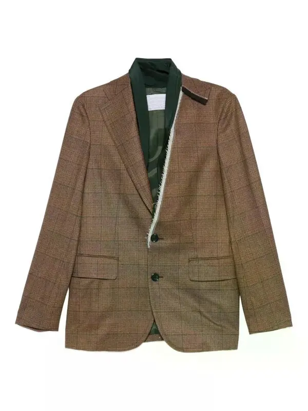 Kolor Checked Single-breasted Blazer