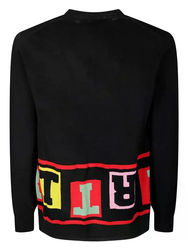 Comme Des Garçons Embroidered Crew-neck Sweater