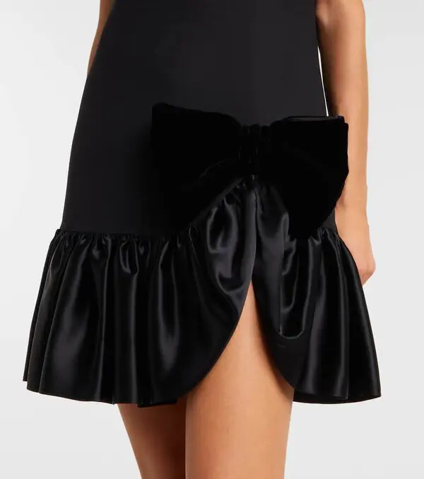 Valentino Garavani Crepe Couture Ruffled Mini Dress