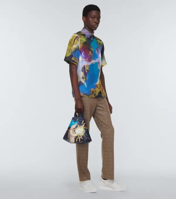Loewe X Howl's Moving Castle Printed Silk-blend Shirt - Multicoloured